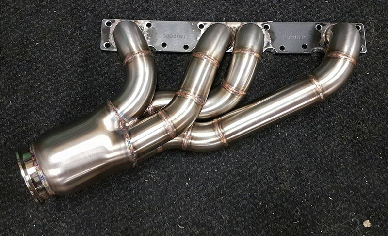 STAINLESS TURBO HEADERS - pair ****MADE TO ORDER**** – Boosted Fabrications